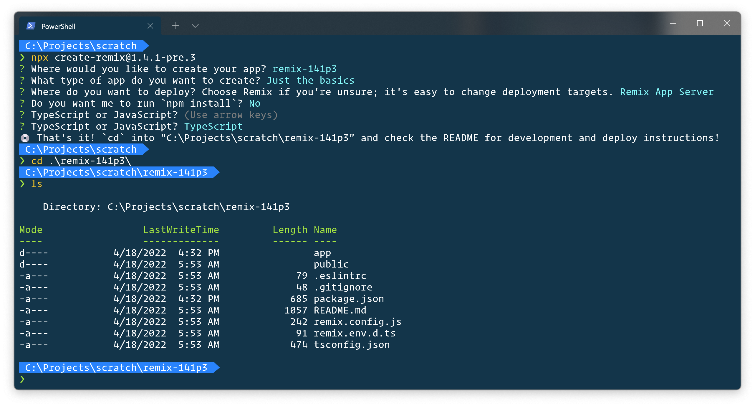 Bug `npx Create Remix` Not Working On Windows · Issue 2714 · Remix