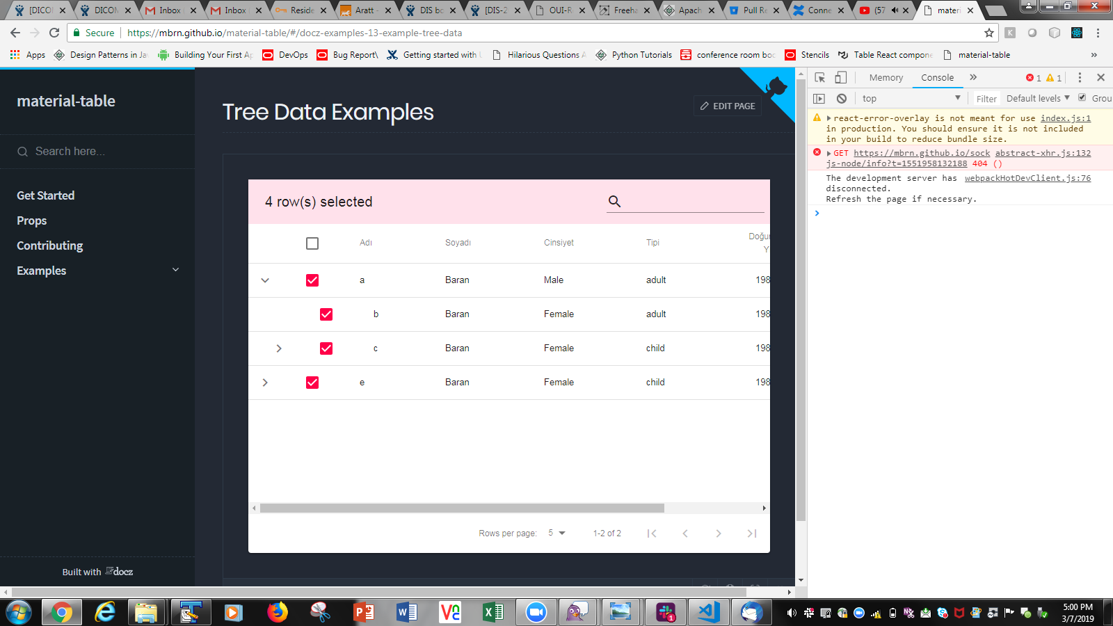 Issue with multi select in version 1.20.0 · Issue #287 · mbrn/material-table · GitHub