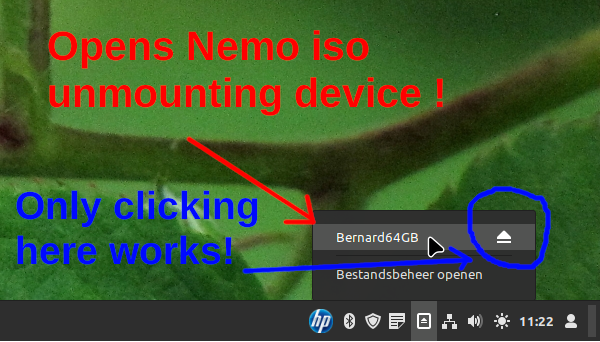 removable-drives@cinnamon.org opens file-manager when clicking top ...