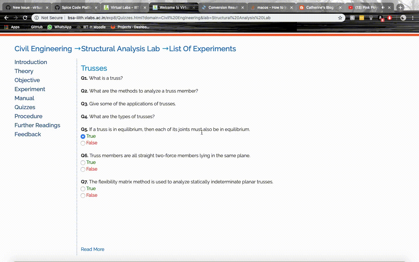 Trusses-Quiz · Issue #138 · virtual-labs-archive/basic-structural-analysis-iiith · GitHub