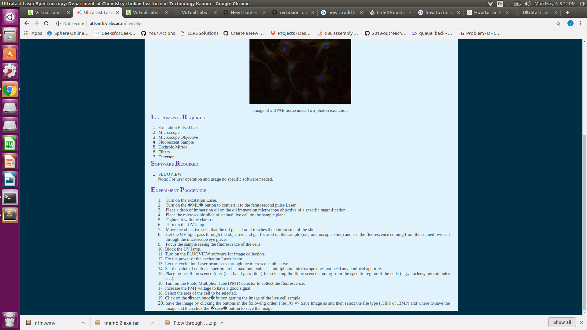 Latex Errors · Issue 11 · Virtual Labsultra Fast Laser Spectroscopy Iitk · Github 