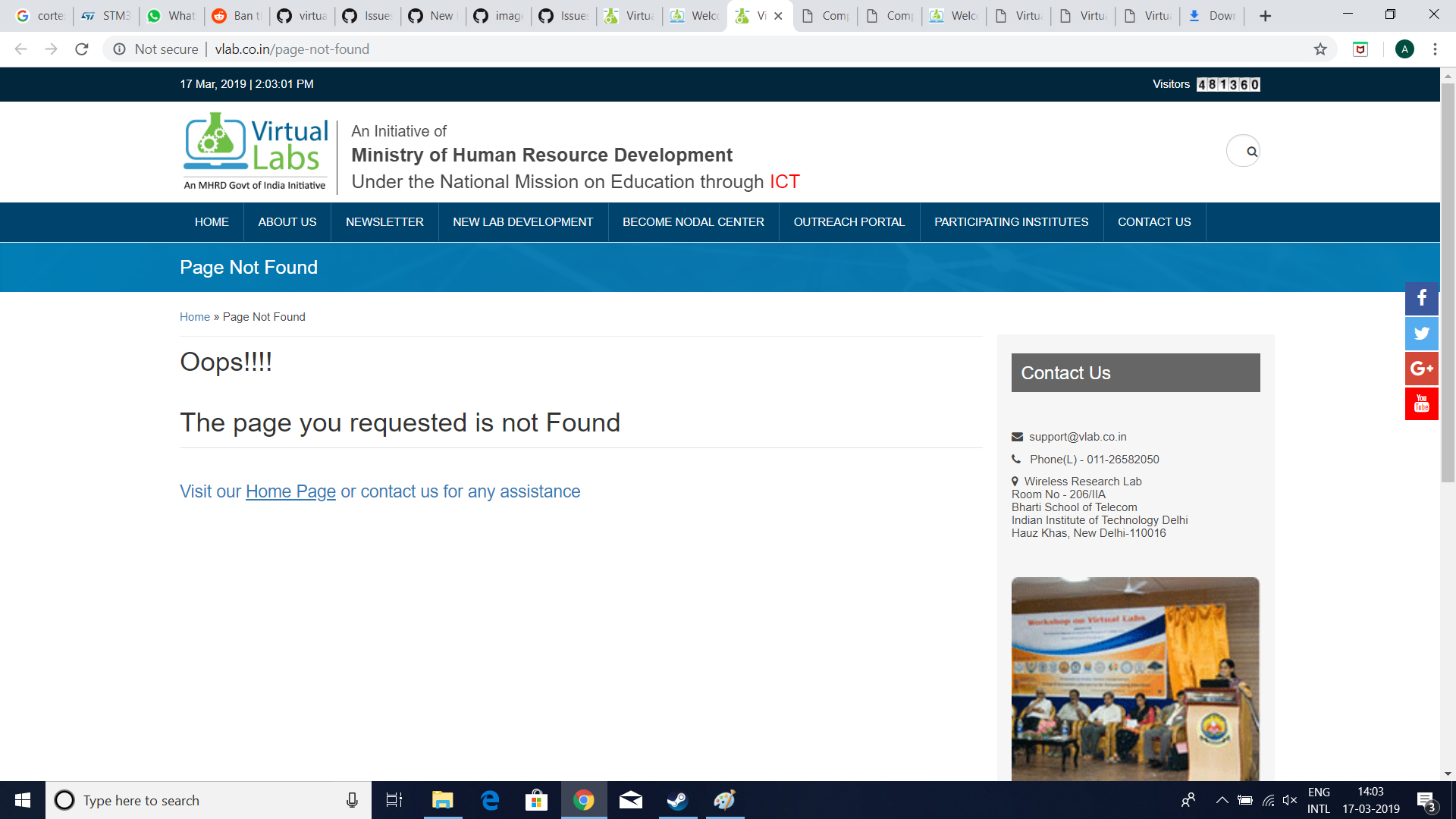 Virtual Lab Broken Link · Issue 236 · Virtual Labs Archiveimage Processing Iiith · Github