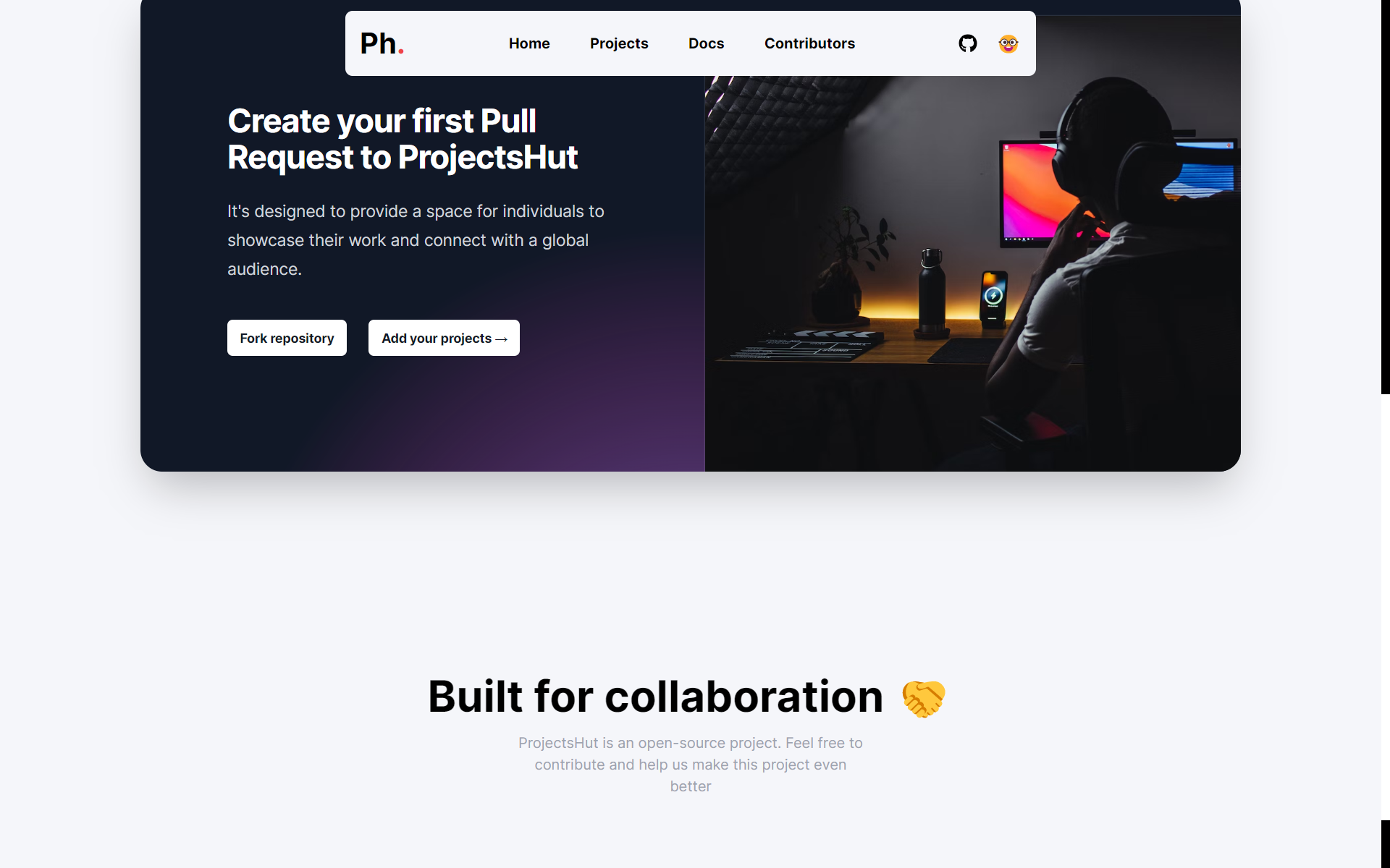 [style]: Navbar improvements · Issue #475 · priyankarpal/ProjectsHut · GitHub