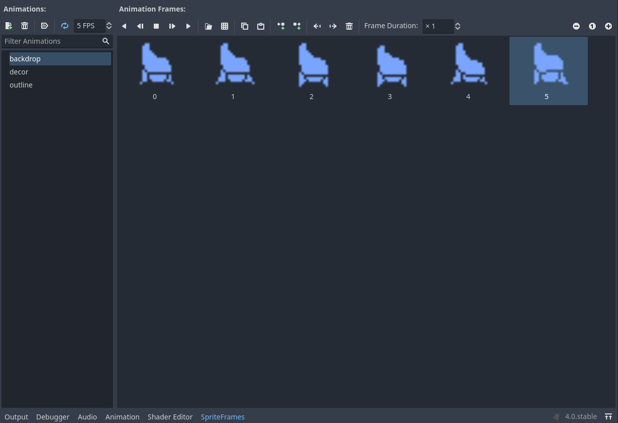 Sprites in SpriteFrames (animated sprites) are previewed as blurry ...