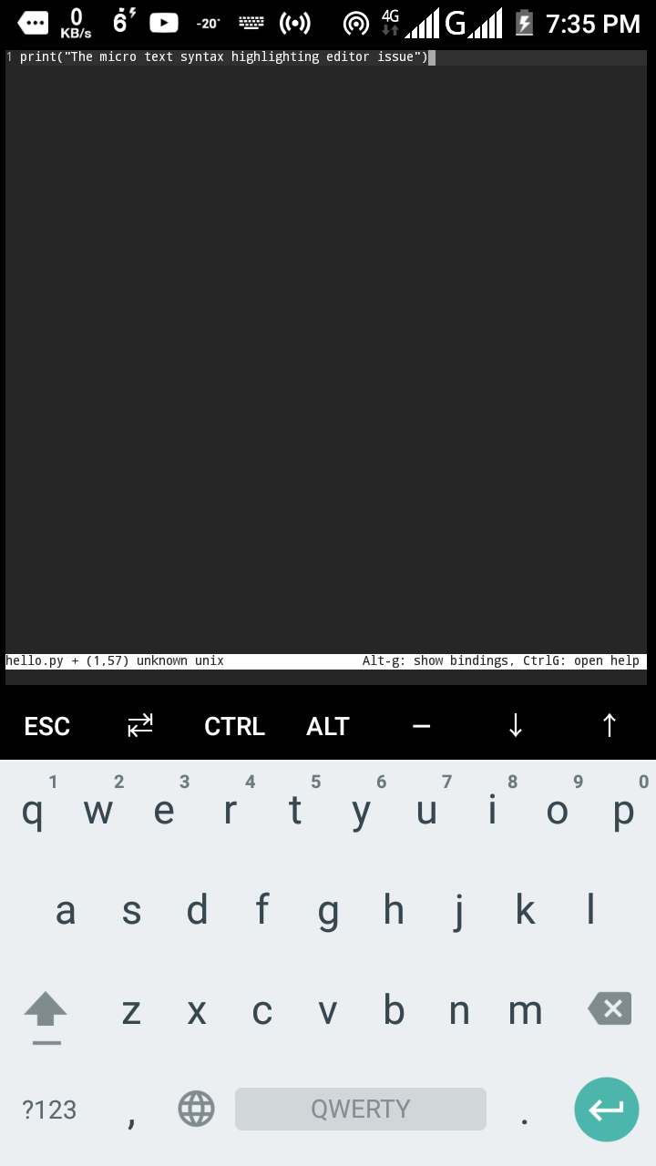 Syntax highlighting issue · Issue #1463 · zyedidia/micro · GitHub