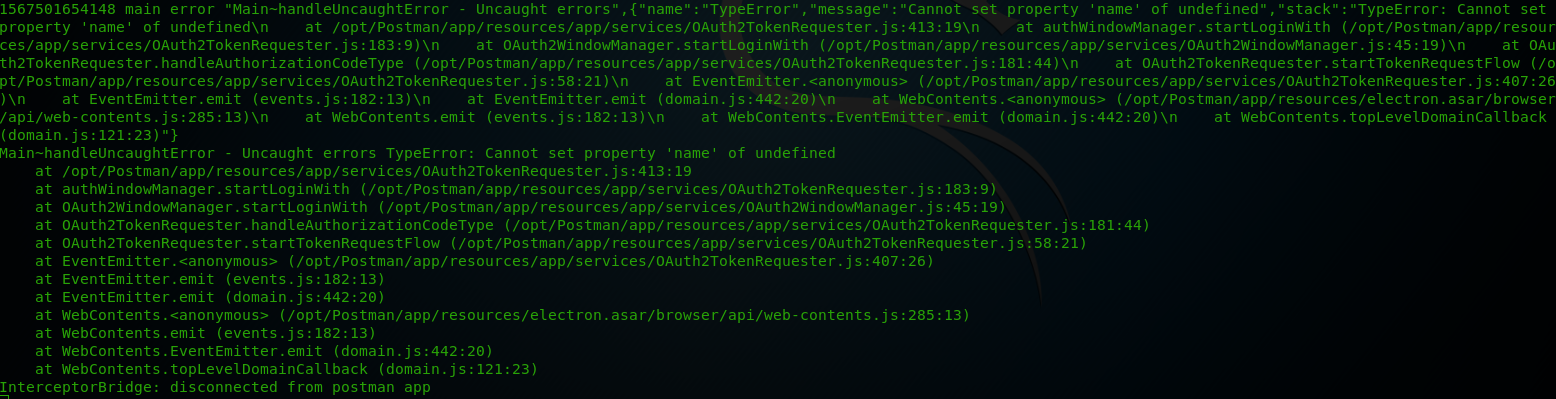 Postman crashes when a new token is requested · Issue #7252 ...