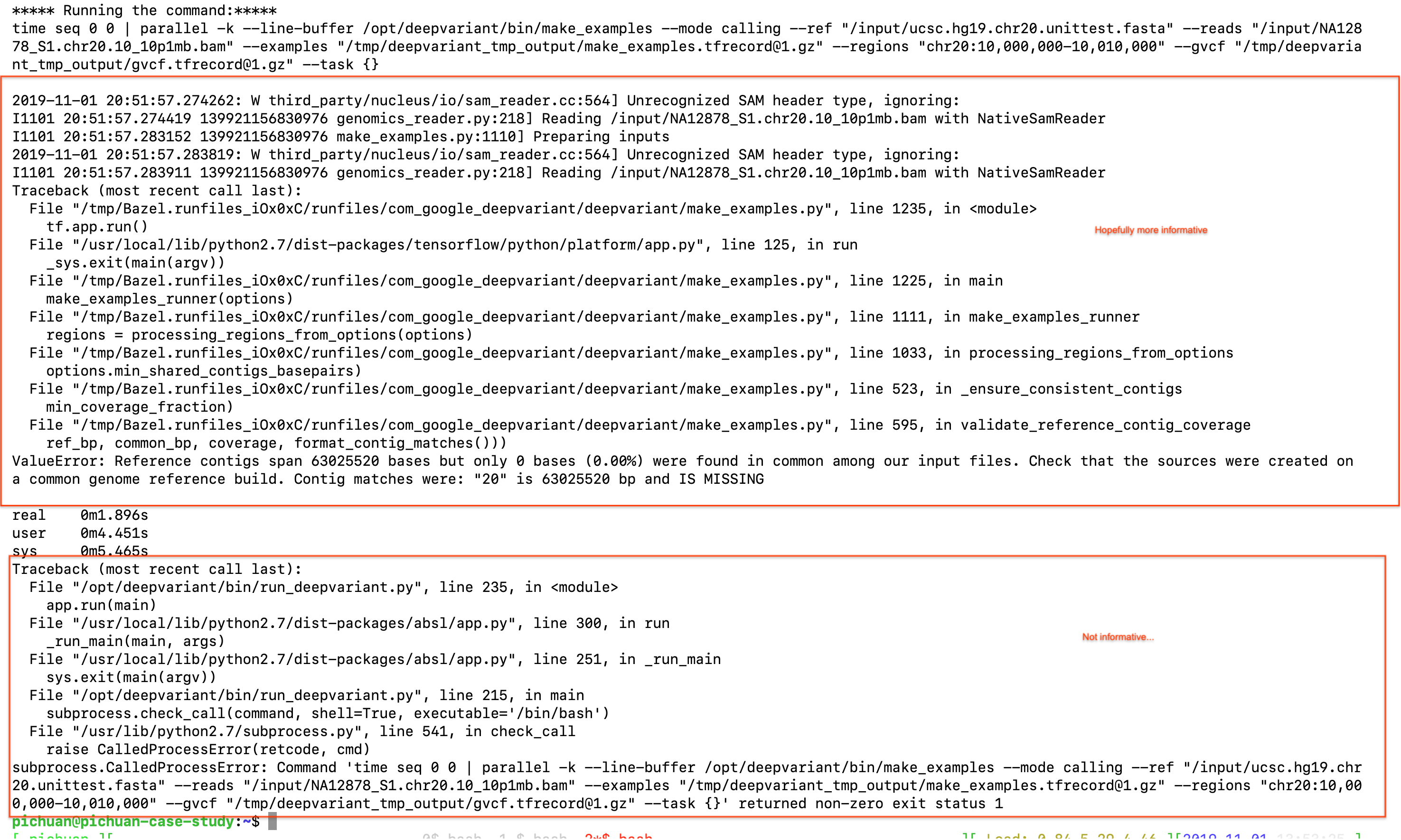 What does exit status 16 mean? · Issue #232 · google/deepvariant · GitHub
