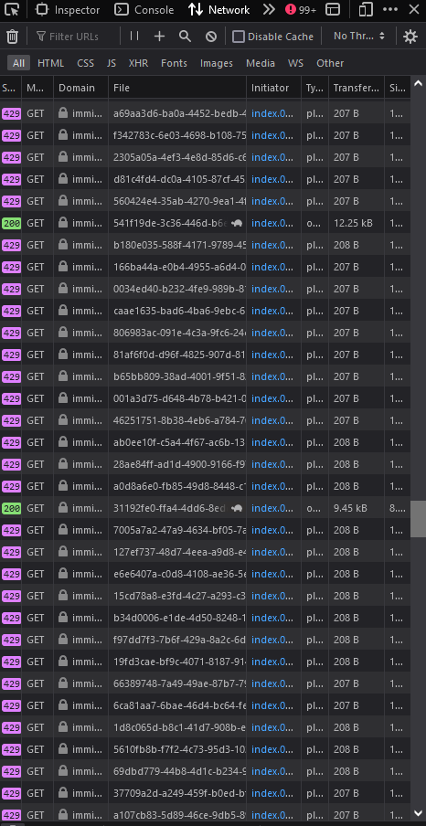 [BUG] Performance issues when loading a lot of thumbnails simultaneously in shared albums ...