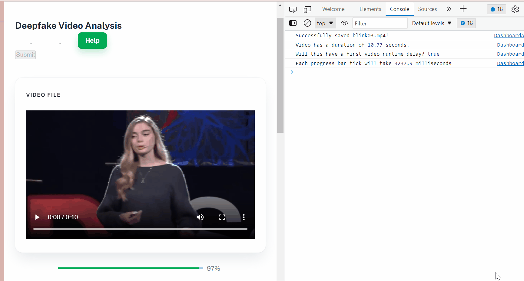 Application Frontend: Progress · Issue #2 · MichaelSalSail/deepfakedetection · GitHub