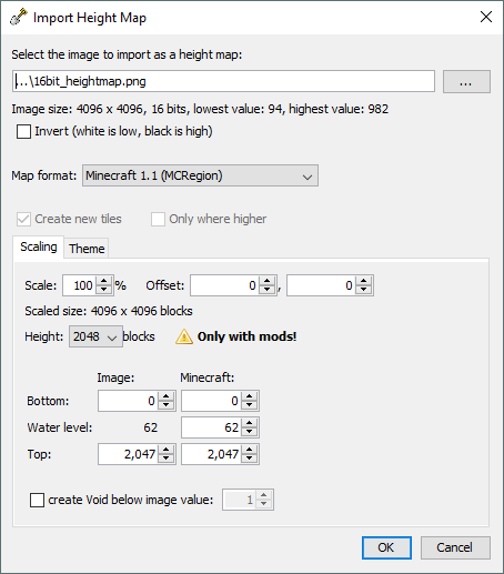 [Bug] Import a 16bit heightmap using the script with max height over 255 · Issue #175 · Captain ...