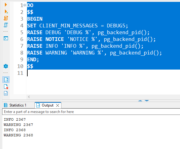 Dbeaver 22 3 3 Dropping System Client Messages From Postgresql · Issue 18896 · Dbeaver