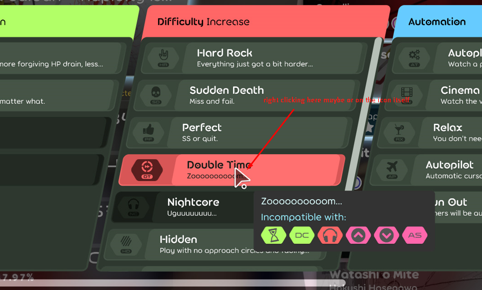 Right clicking on mods should open the mod customization panel · ppy ...