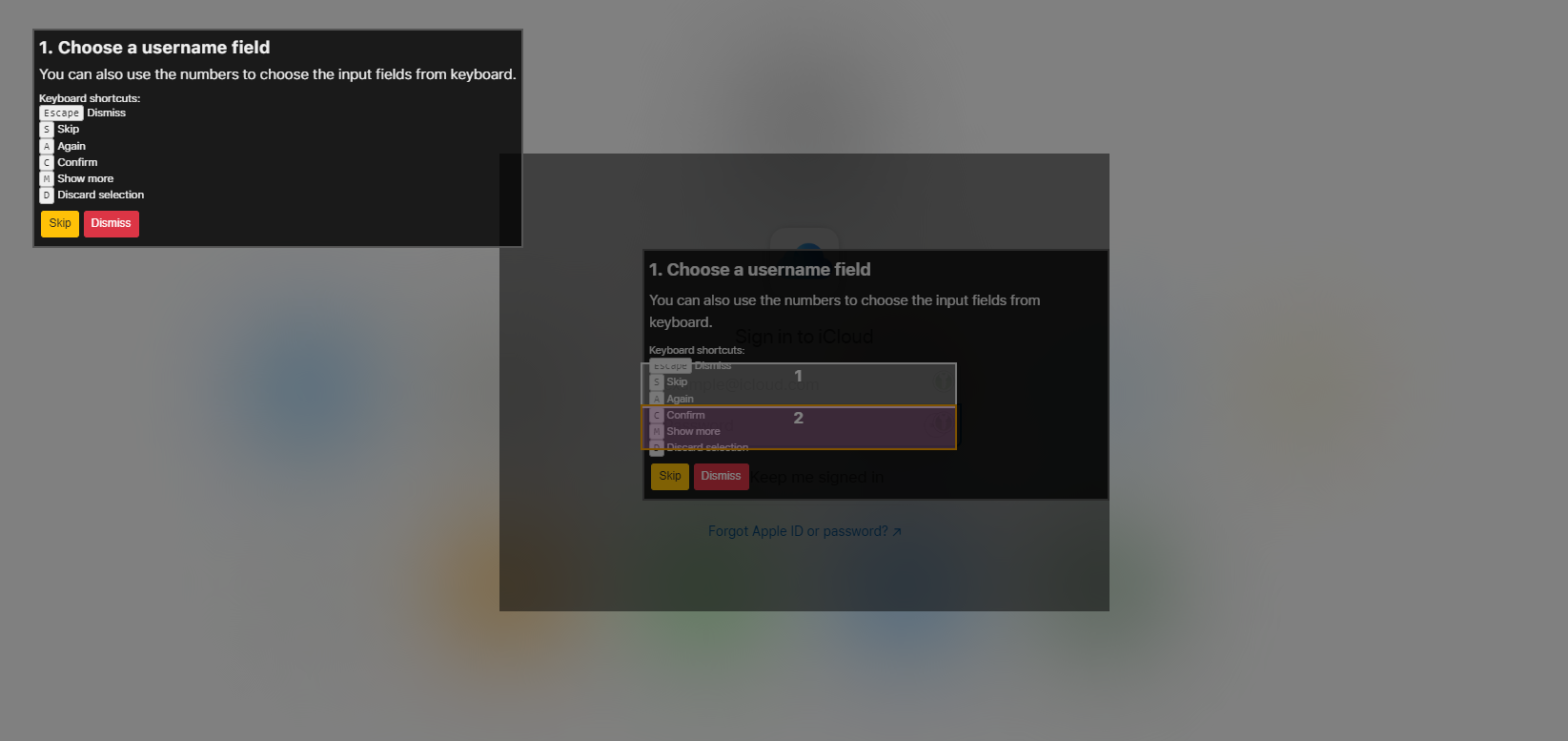 Browser add-on fails to detect log-on fields for iCloud.com · Issue #1546 · keepassxreboot ...