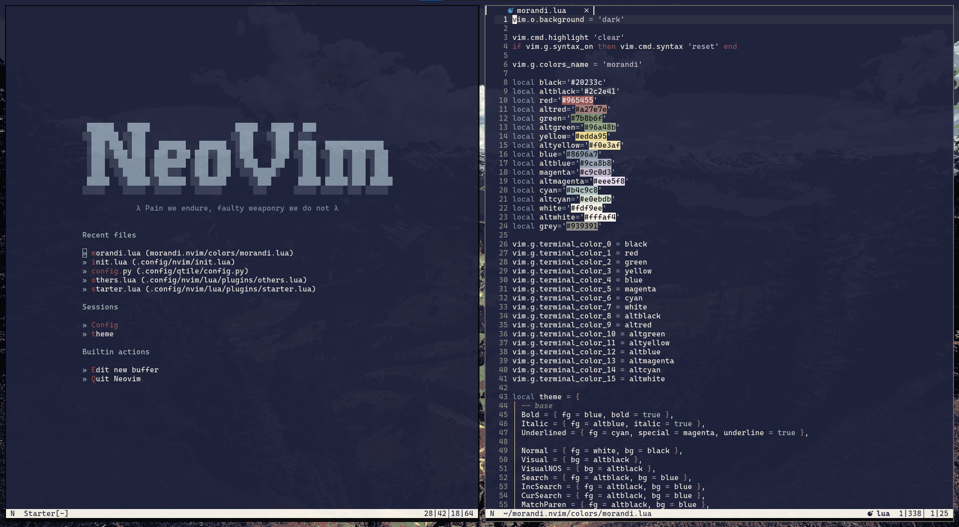 GitHub - morandi-theme/morandi.nvim