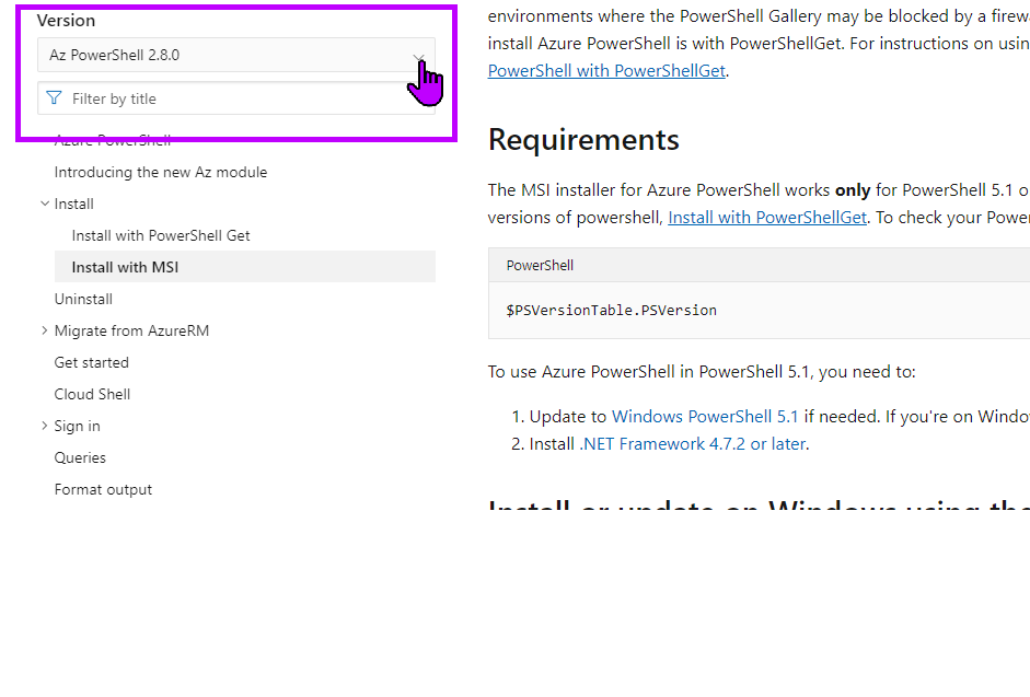 Link Does Not Point To Latest · Issue 1260 · Microsoftdocsazure Docs Powershell · Github 