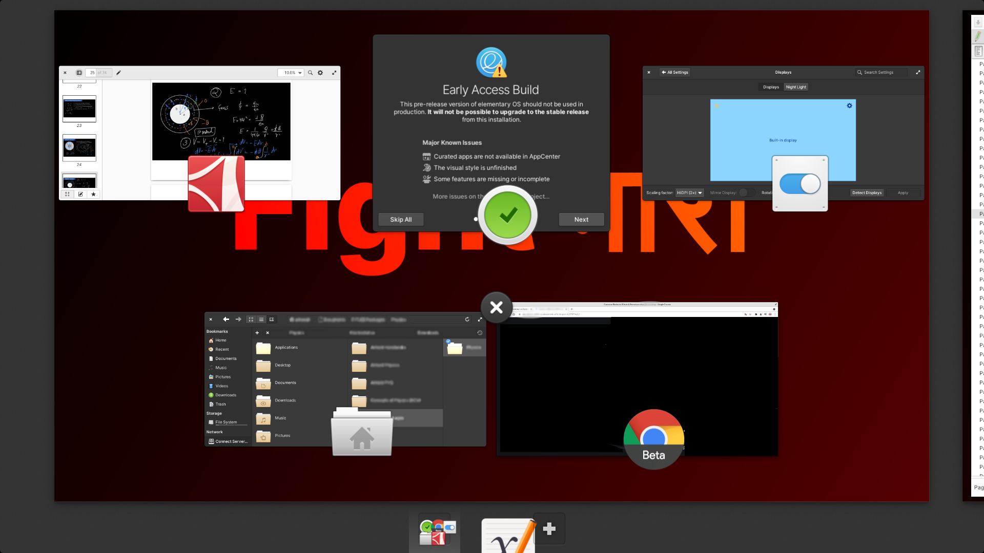 Misaligned Multitasking View on changing Scaling Factor · Issue #1142 · elementary/gala · GitHub