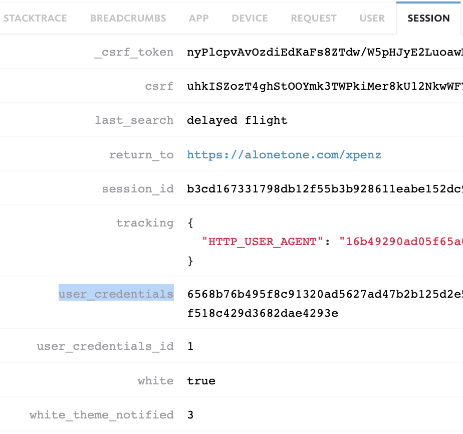 Prevent authlogic credentials being reported to bugsnag · Issue #822 · sudara/alonetone · GitHub
