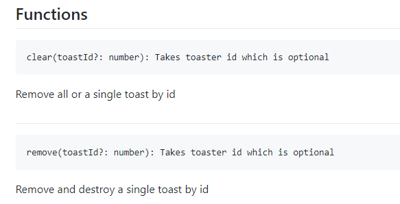 remove Fn takes toaster id which isn't optional · Issue #793 · scttcper/ngx-toastr · GitHub