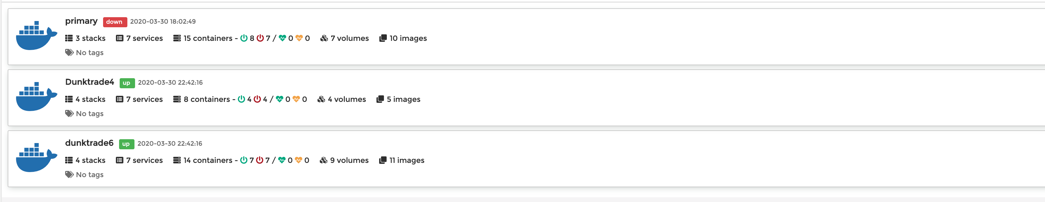 When logging into Portainer the primary endpoint shows a status of being down. · Issue #3661 ...
