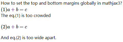 How to set the top and bottom margins globally in mathjax3 · Issue #2259 · mathjax/MathJax · GitHub