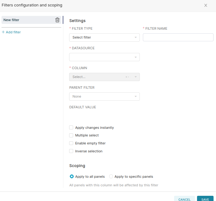 [🎉New feature for testing]Dashboard native filter phase 2(Full feature ...