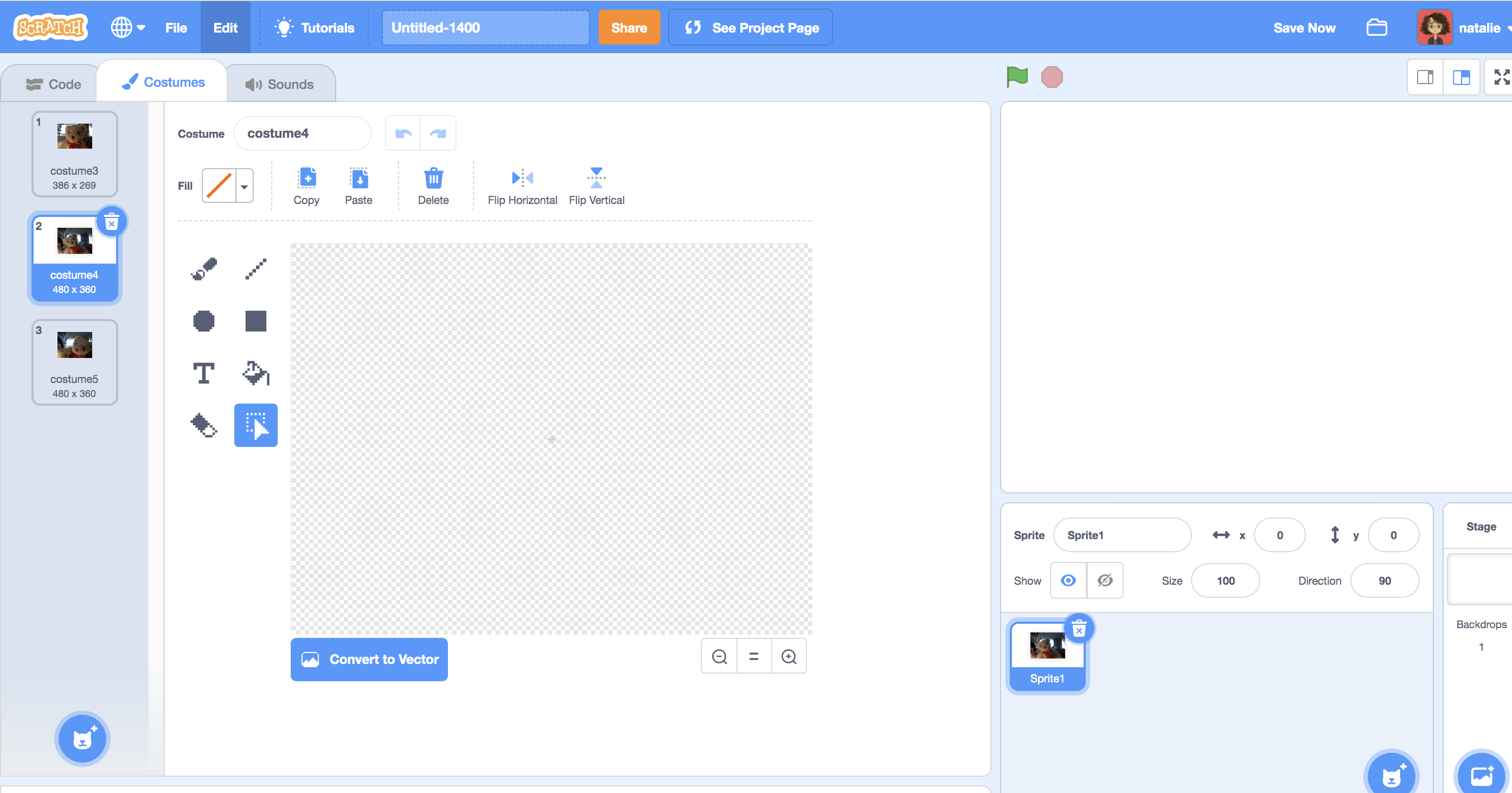 Making costume empty in paint editor doesn't update stage right away · Issue #4569 ...