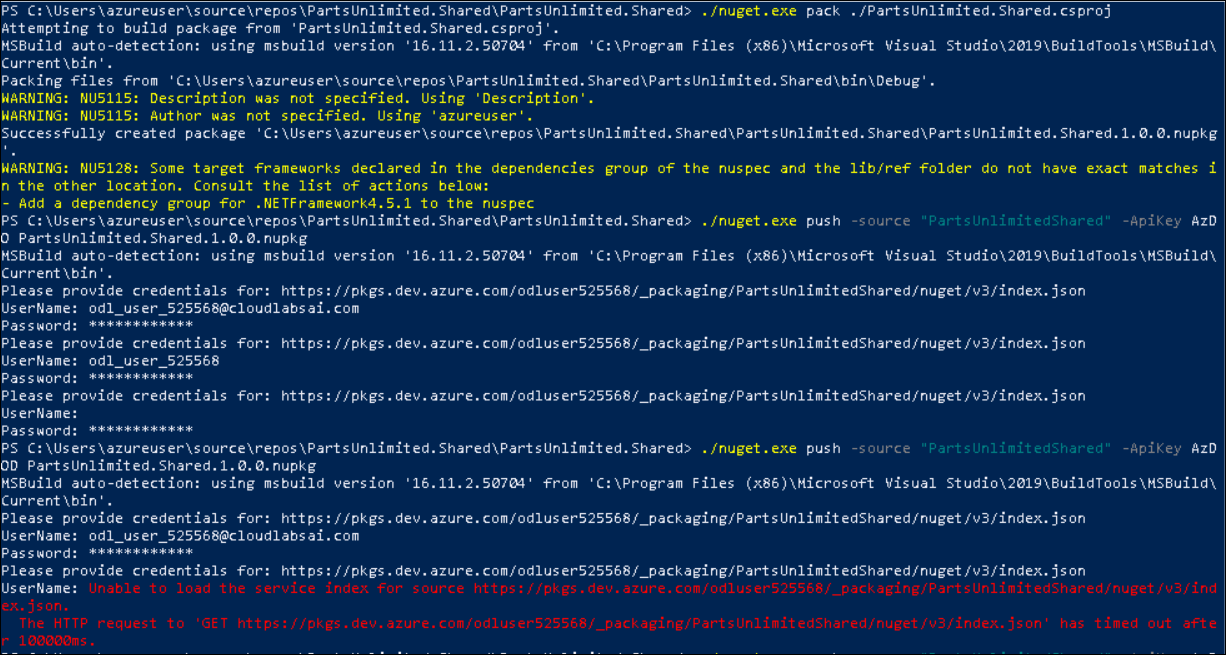 Lab 09: Unable to sign in to the azure DevOps organization using the provided command · Issue ...