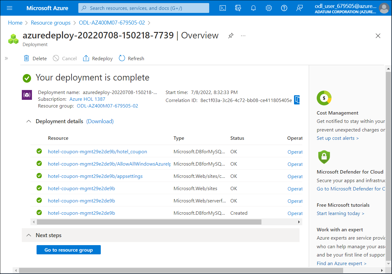Lab 13: Integrating Azure Key Vault with Azure DevOps : The release pipeline is failing · Issue ...