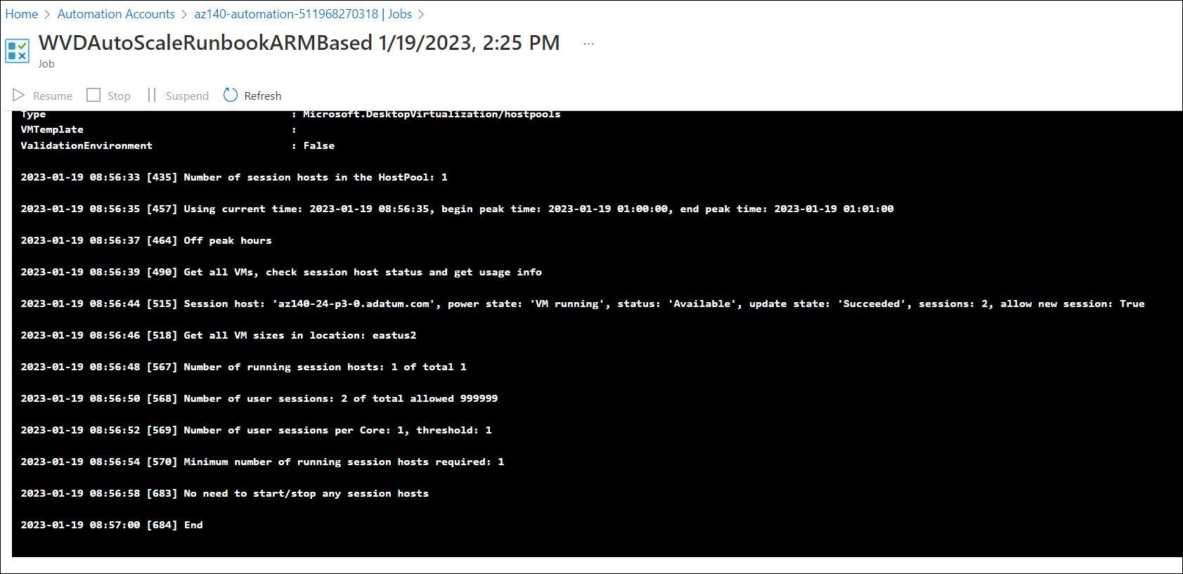 Unable to run the Query in LAB_05L01_Implement_autoscaling_in_host_pools_ADDS · Issue #229 ...