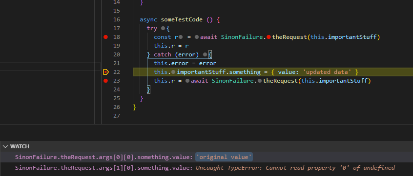 calledWith fails if the object has been modified during execution · Issue #2322 · sinonjs/sinon ...