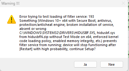 Warning on enabling Filter on Device · Issue #185 · LordOfMice/hidusbf · GitHub