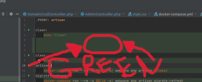 PhpStorm Dracula theme strange green background · Issue #164 · kropp/intellij-makefile · GitHub