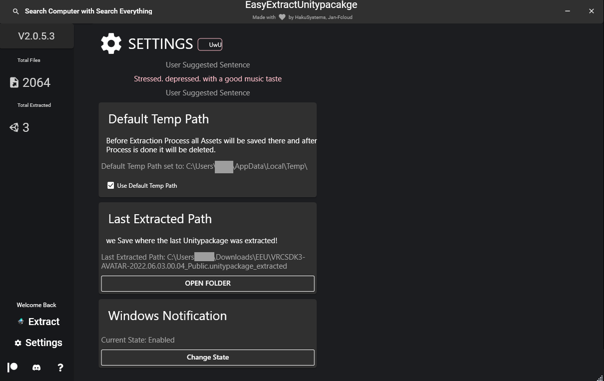 GitHub - HakuSystems/EasyExtractUnitypackage: EasyExtractUnitypackage is a Software to get files ...