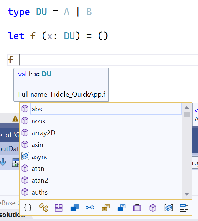 Union Cases on Top of Completion List · Issue #15241 · dotnet/fsharp · GitHub