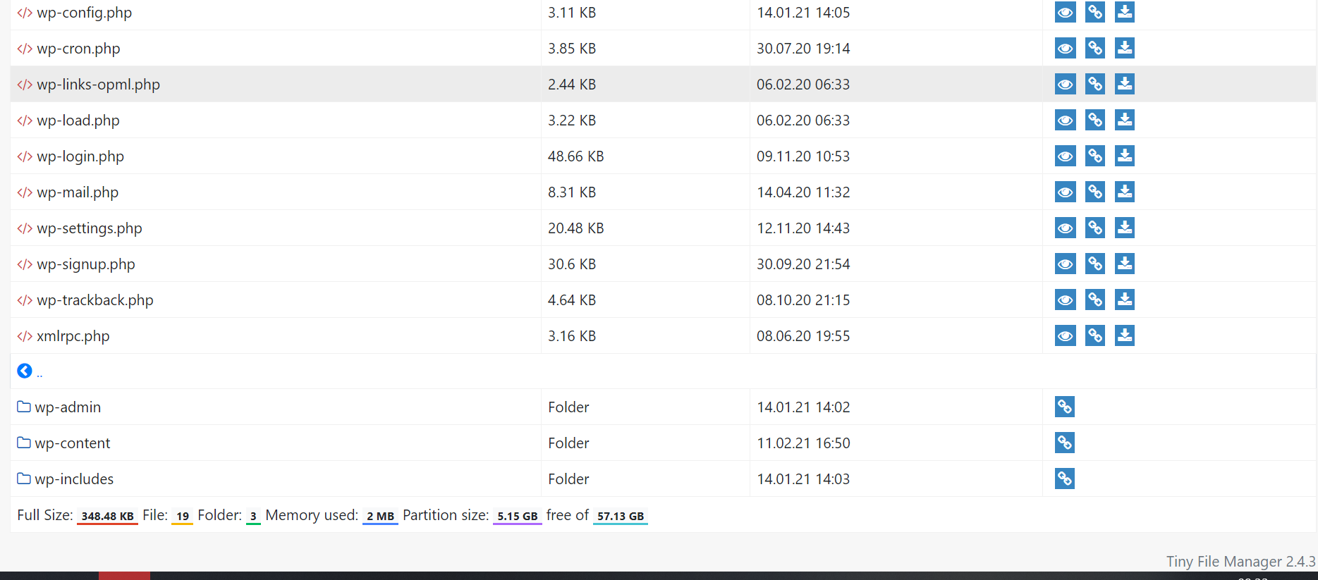 I don't have zip and other options · Issue #495 · prasathmani/tinyfilemanager · GitHub