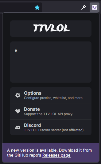 Add link to extension's options in popup · Issue #51 · younesaassila/ttv-lol-pro · GitHub