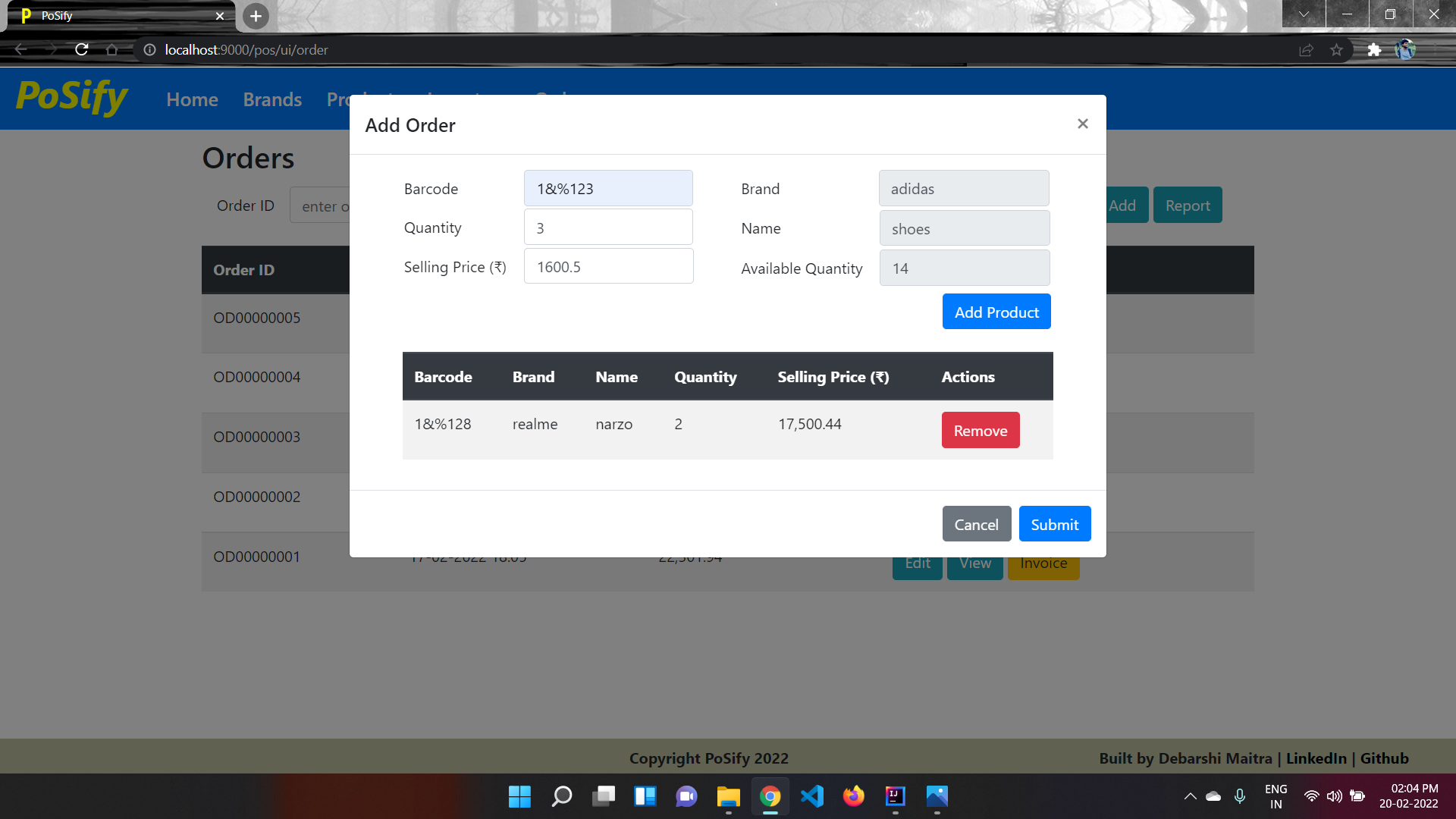 GitHub - artiam99/Increff_Point_of_Sale