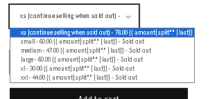 Options to hide unavailable variants from variant selects/drop-downs · Issue #459 · Shopify/dawn ...