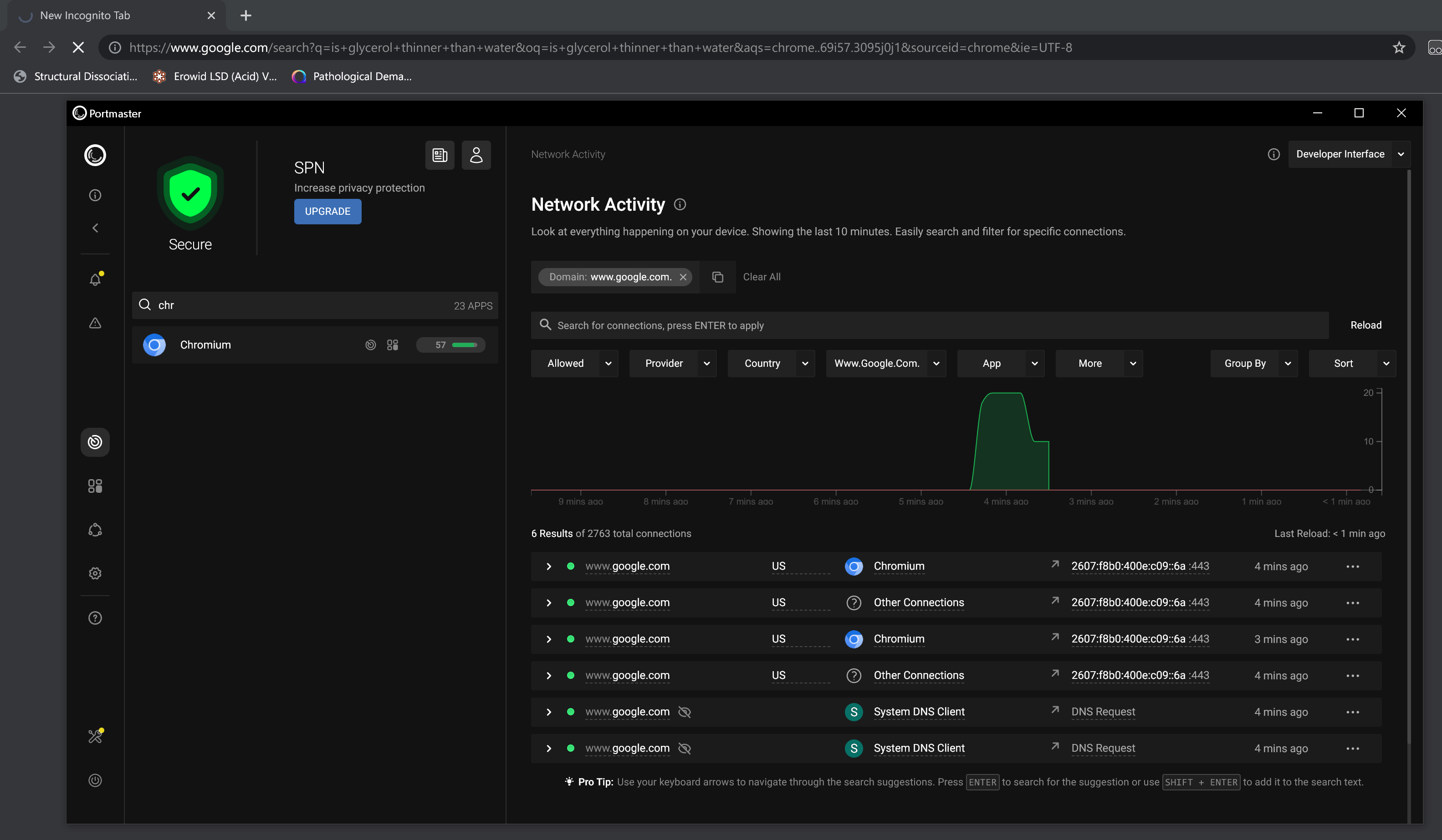 Portmaster seems to be causing some connections to open very slowly ...