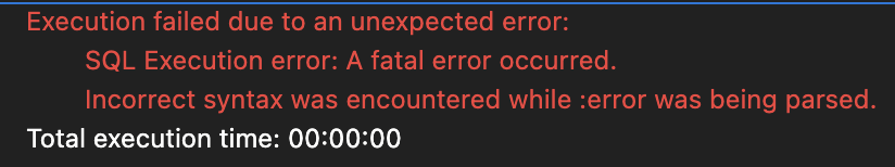 ADS Not Parsing :error in SQLCMD t-sql script · Issue #20325 · microsoft/azuredatastudio · GitHub
