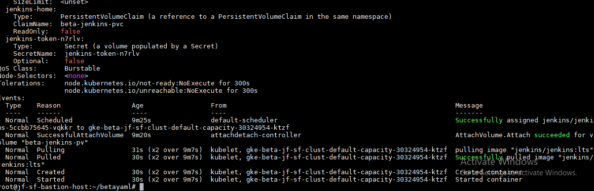 Jenkins Helm chart - using existing PVC (Persistent Disk of Google ...