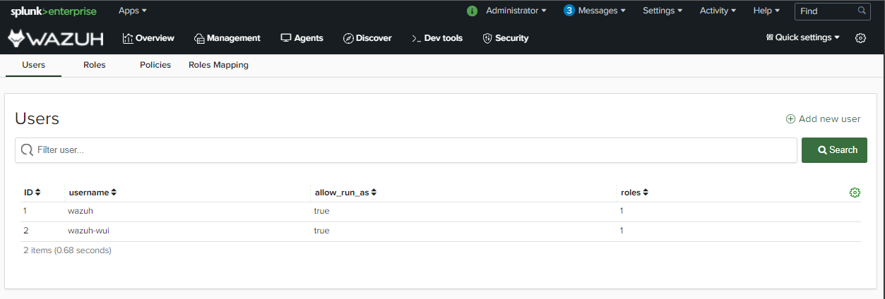 Implement Management Section (users, policies, role mapping). · Issue #1148 · wazuh/wazuh-splunk ...