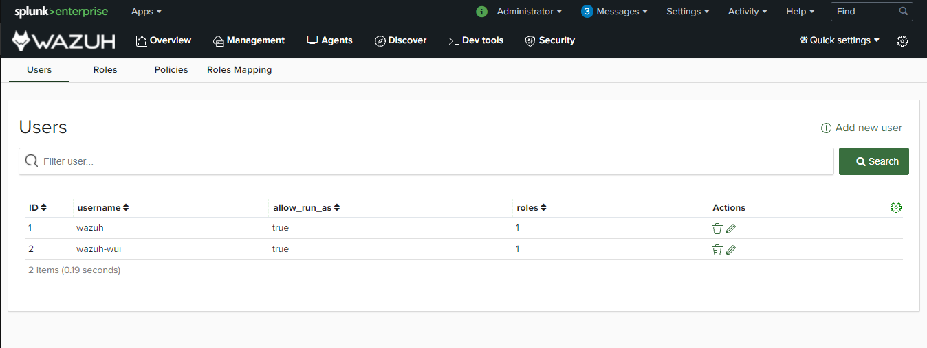 CRUD operations for Users · Issue #1150 · wazuh/wazuh-splunk · GitHub