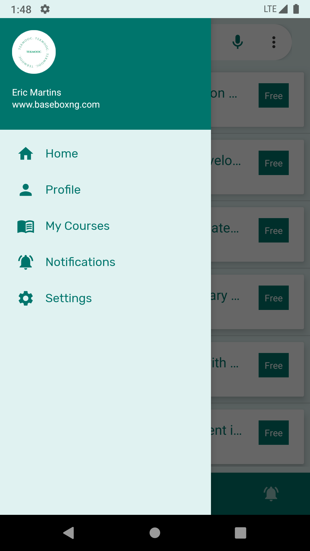 GitHub - EricoMartin/Tekmooc: A native android e-learning application.