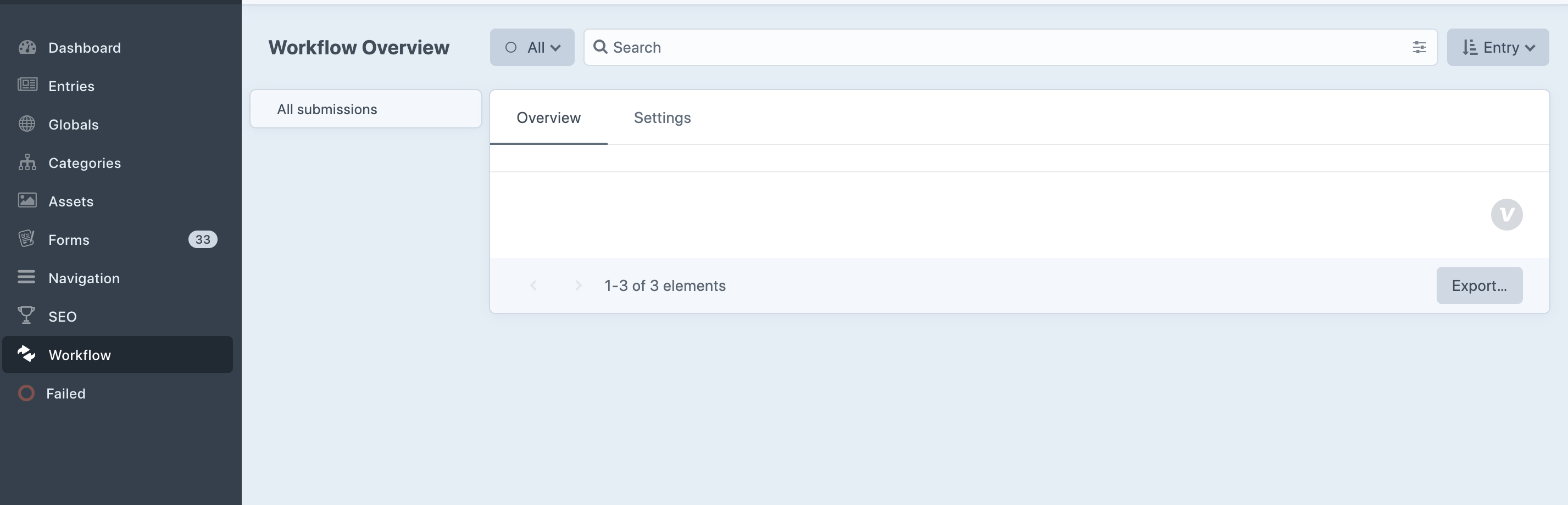 Workflow overview area not showing records that are submitted for review · Issue #152 · verbb ...