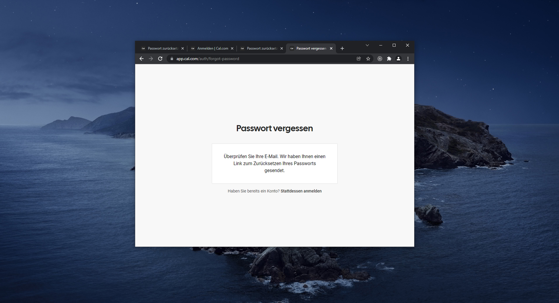 Reset Password Screen style does not match other authentication screens ...