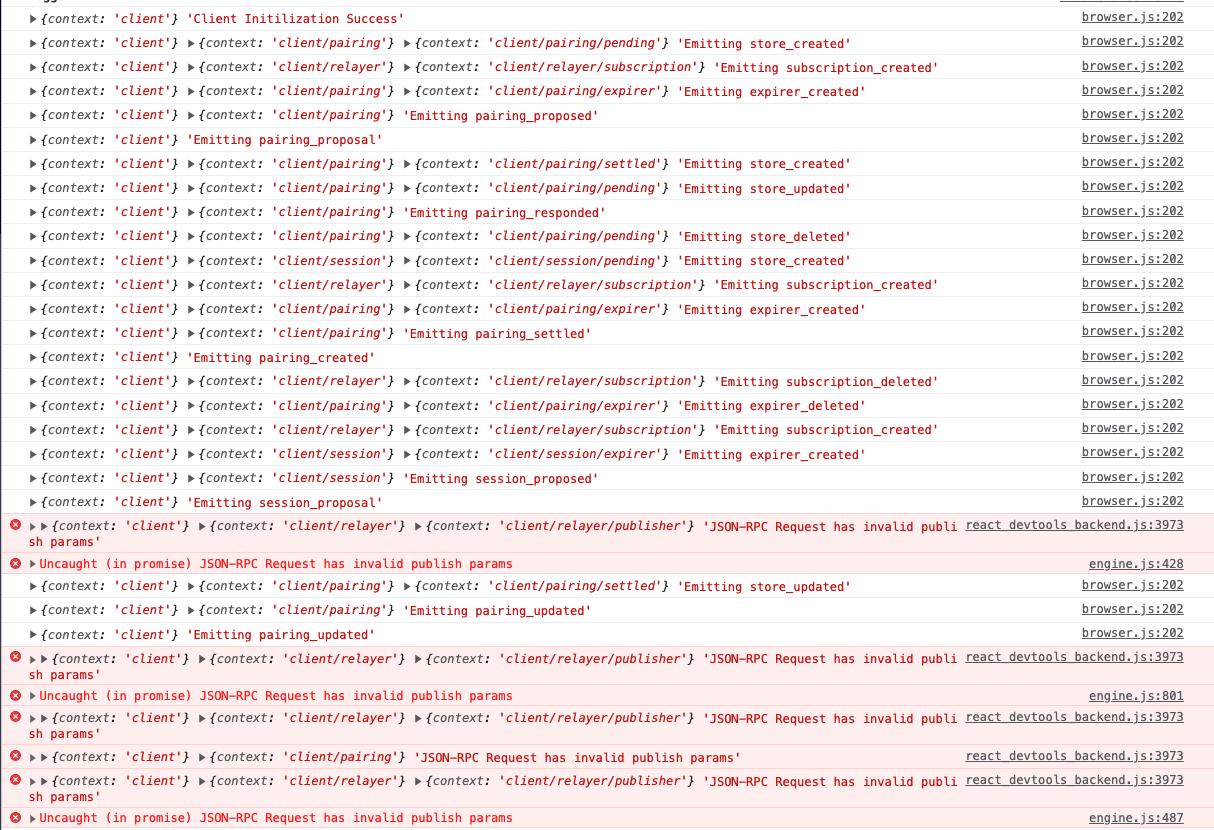 JSON-RPC Request has invalid publish params · Issue #962 · WalletConnect/walletconnect-monorepo ...