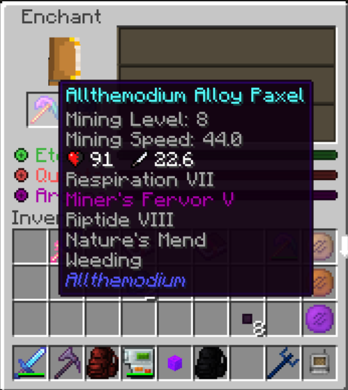 ATM Paxel accepts armor and bow enchantments but not looting · Issue ...