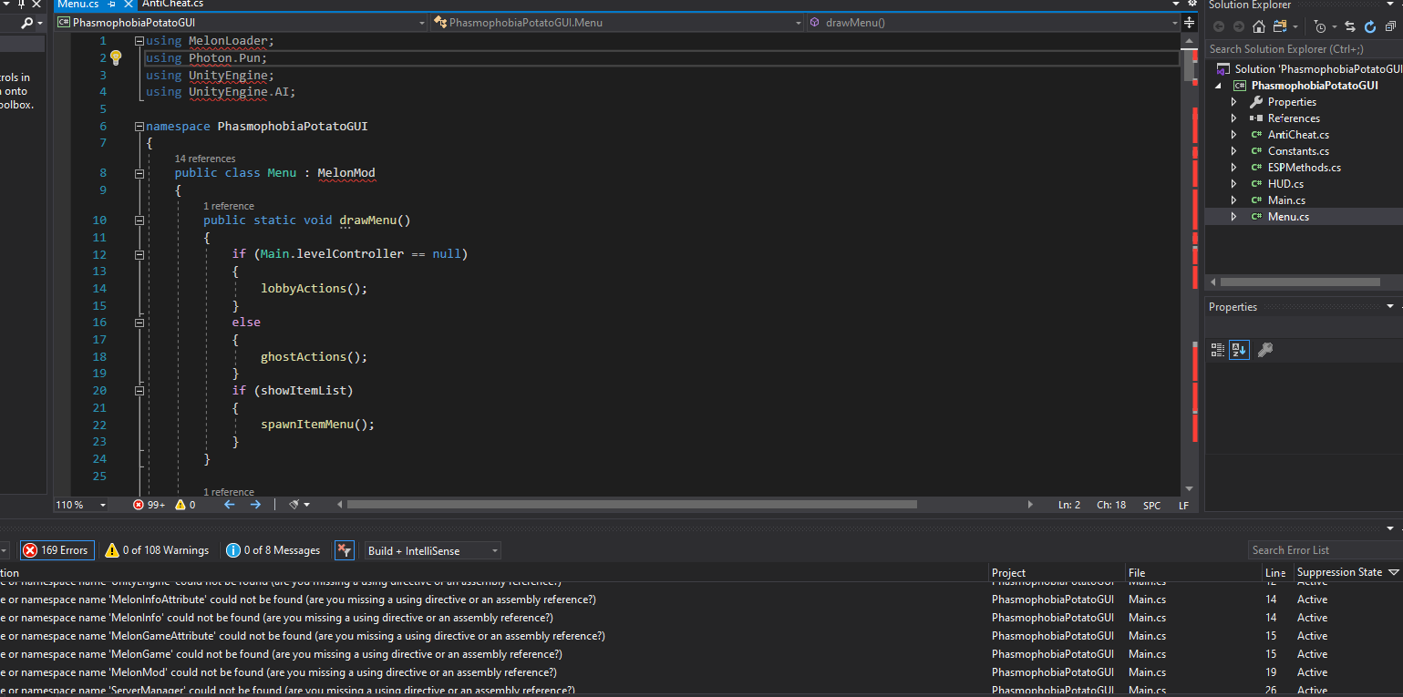 A bunch of errors · Issue #11 · ThePotato97/PhasmophobiaPotatoGUIPublic · GitHub