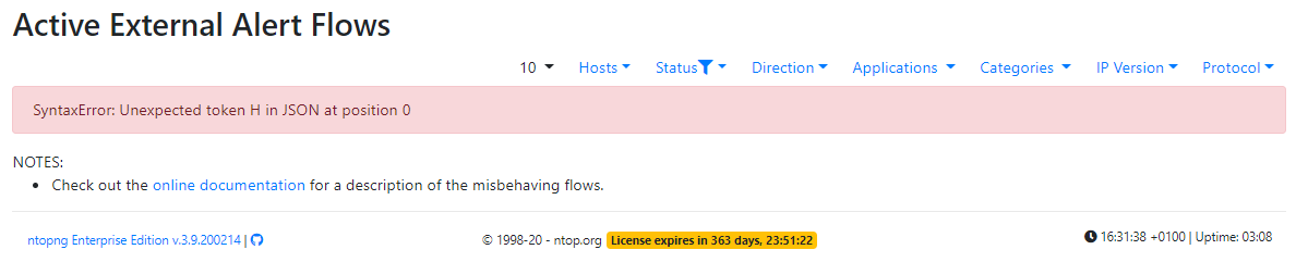 Active External Alert Flow Json error · Issue #3420 · ntop/ntopng · GitHub